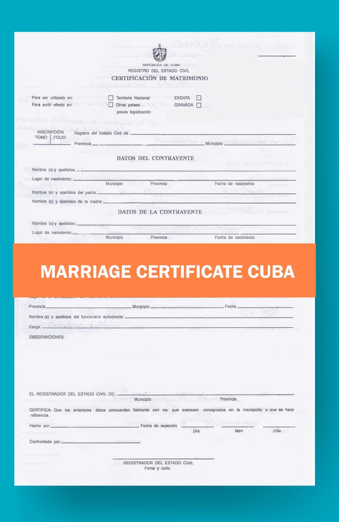 Marriage Certificate Translation From Spanish To English Template